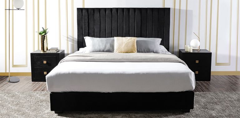 Cama King Size Megan Negro